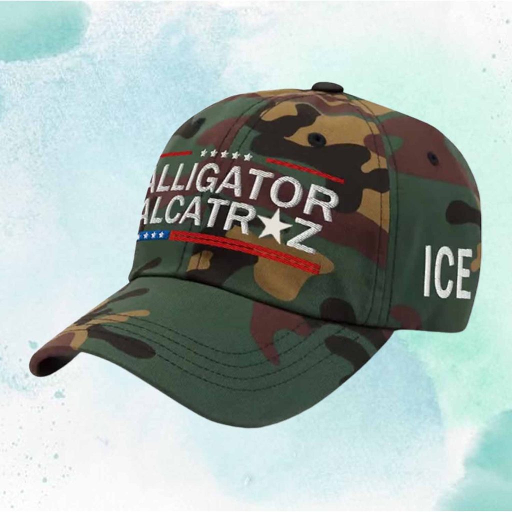 Alligator Alcatraz ICE Camo Hat - brastraps.com