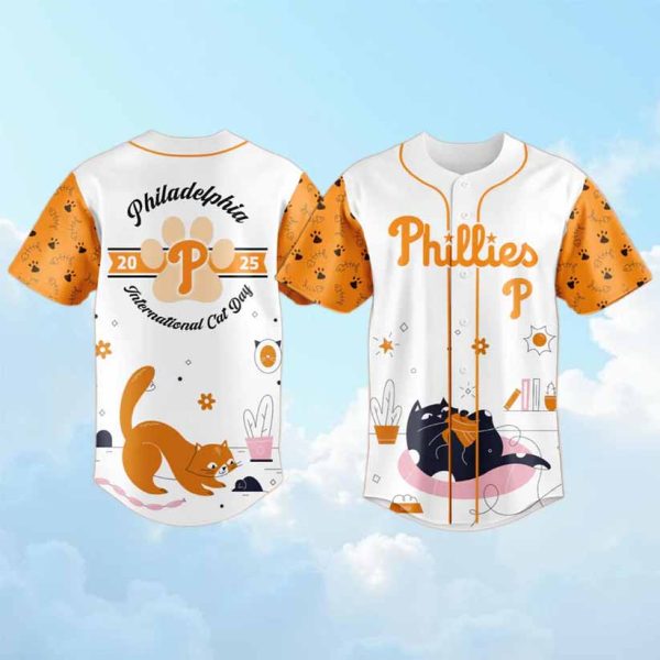 Philadelphia Phillies x International Cat Day Jersey 2025 - brastraps.com