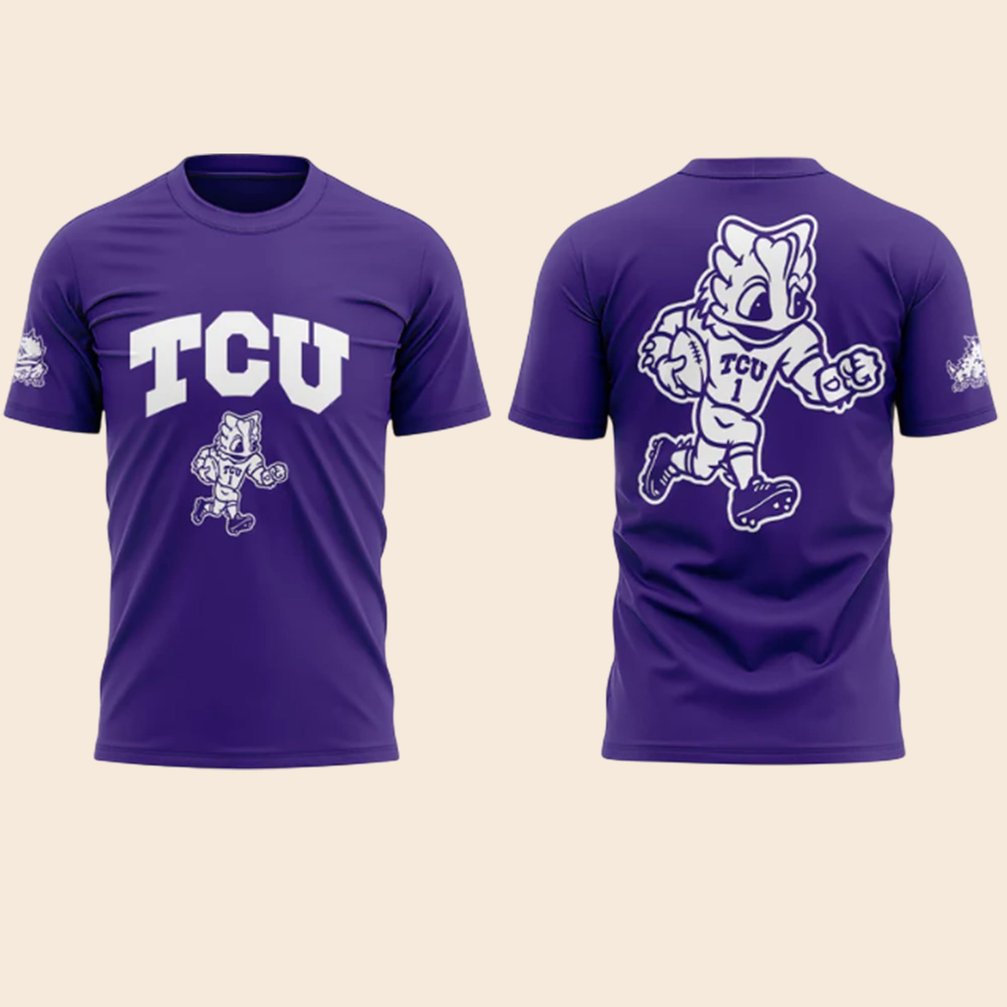 TCU Football SuperFrog 2025 Two Sided Shirt - brastraps.com