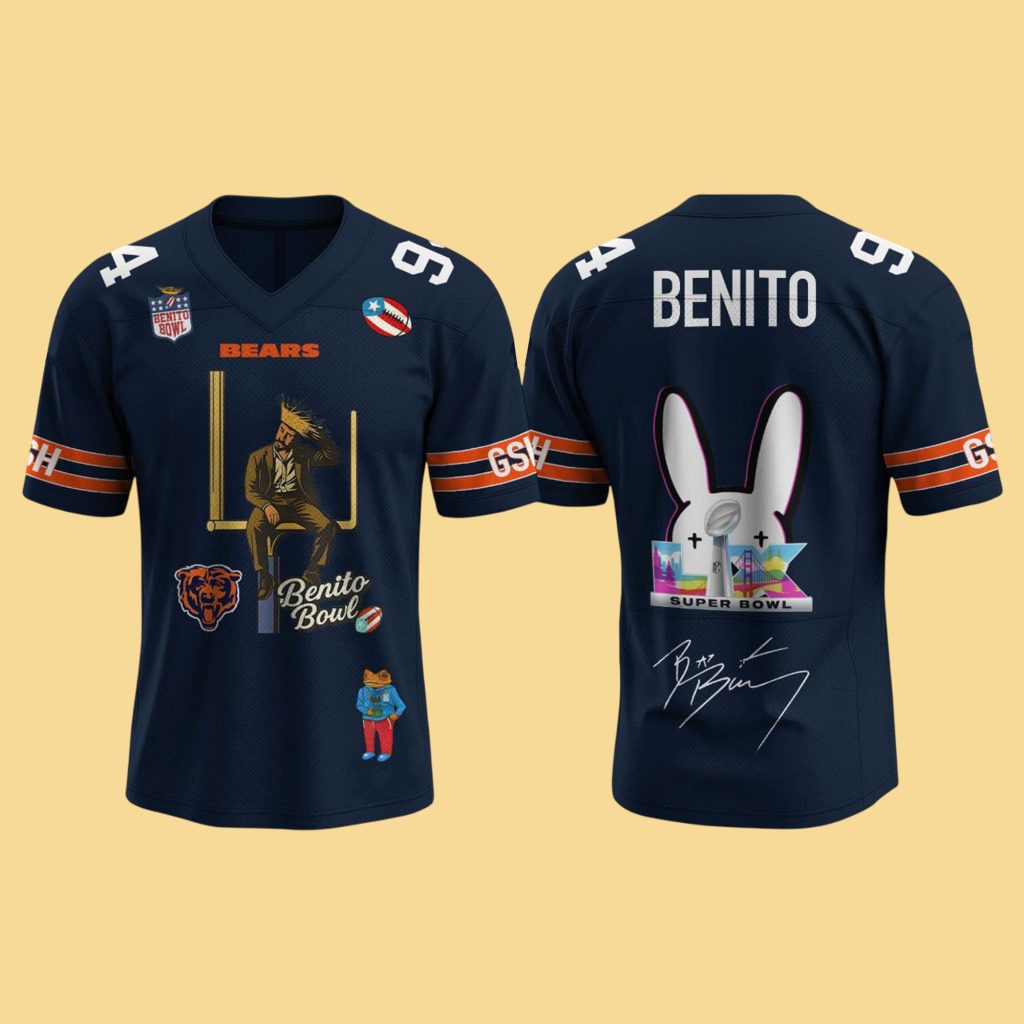 2026 Bears x Bad Bunny Super Bowl LX The Halftime Show Jersey ...